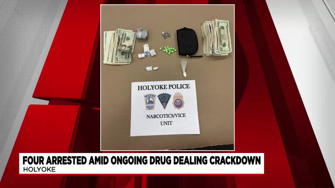 Holyoke Police arrests 4 suspects on drug charges