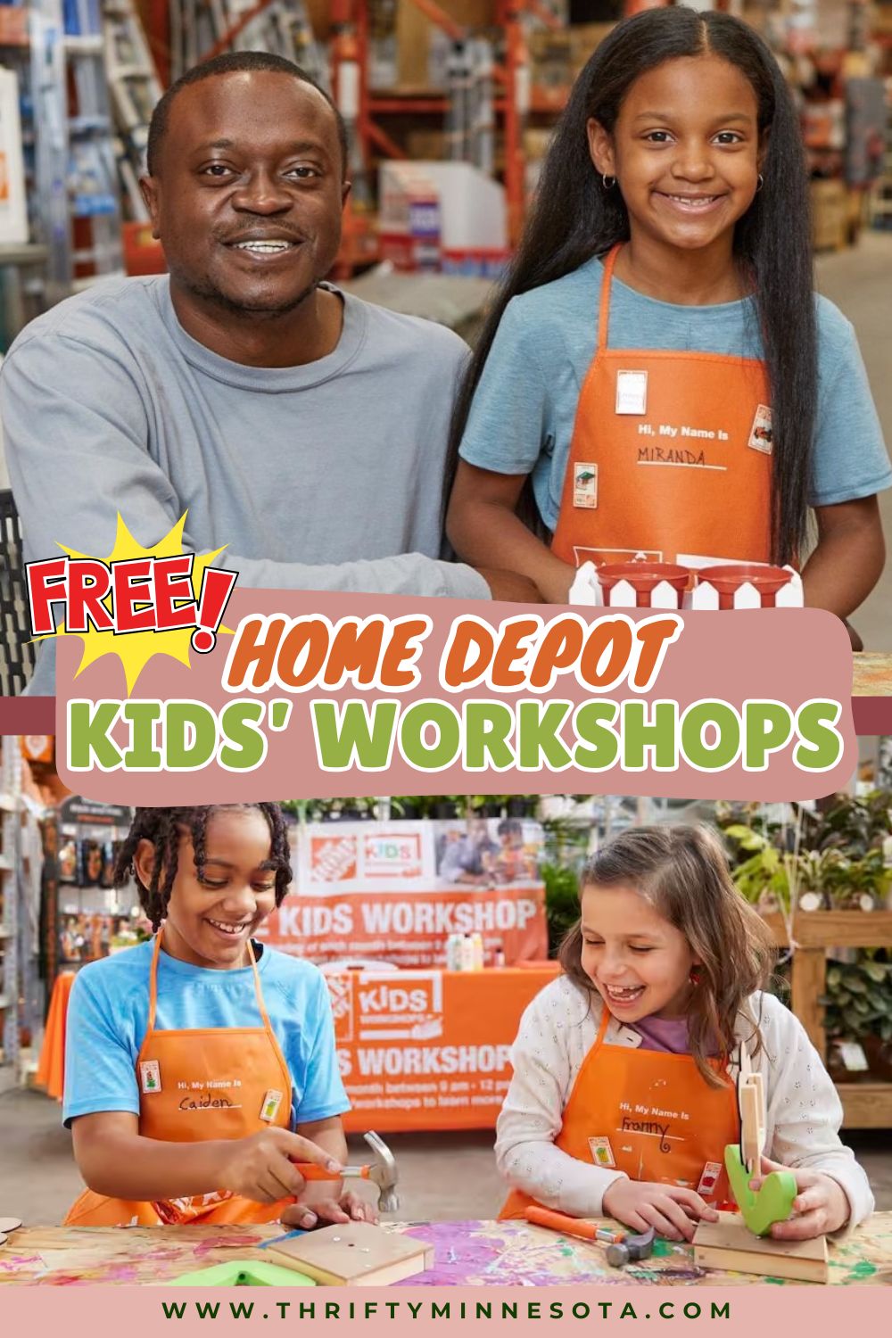 Free kids workshops are back at Home Depot every first Saturday of the ...
