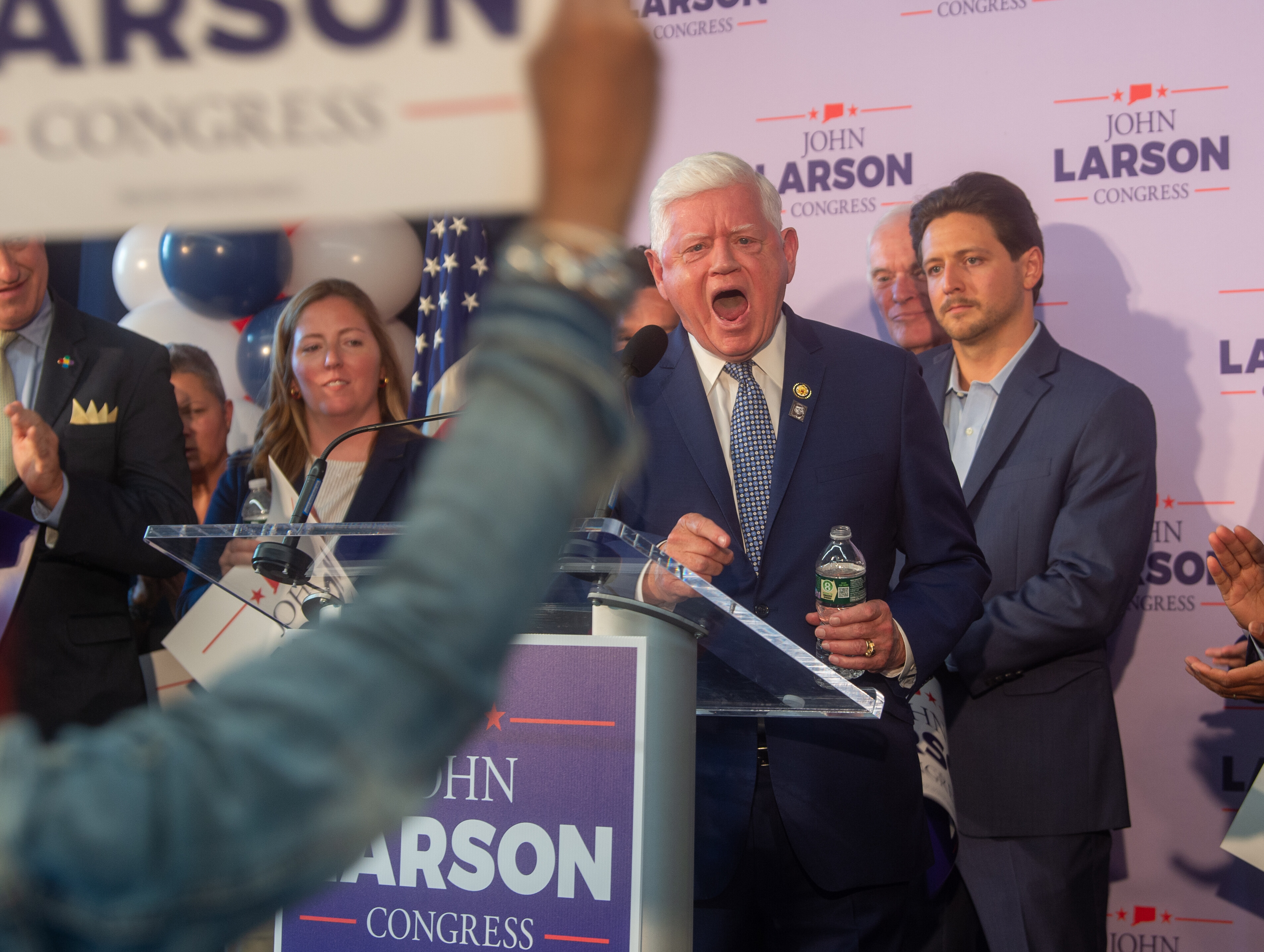Fully energized, U.S. Rep. John Larson officially announces for reelection
