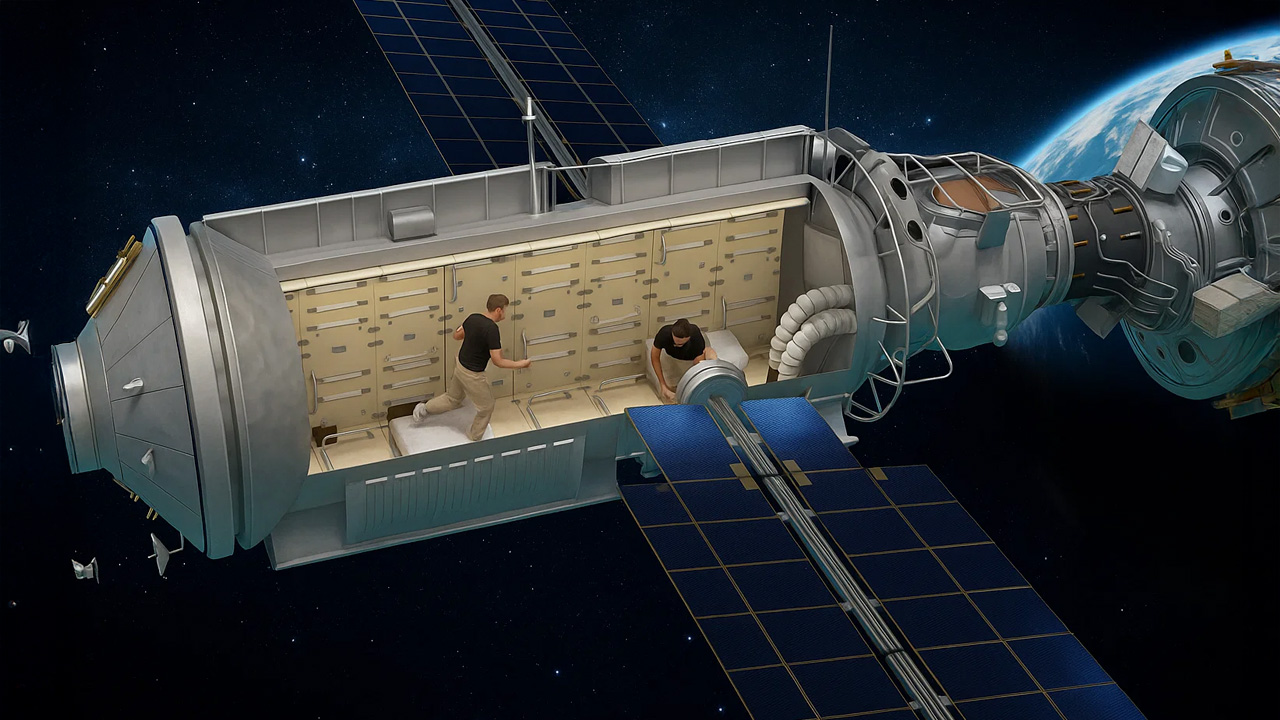Building the Space Station Truss (and the Solar Panel Tear)