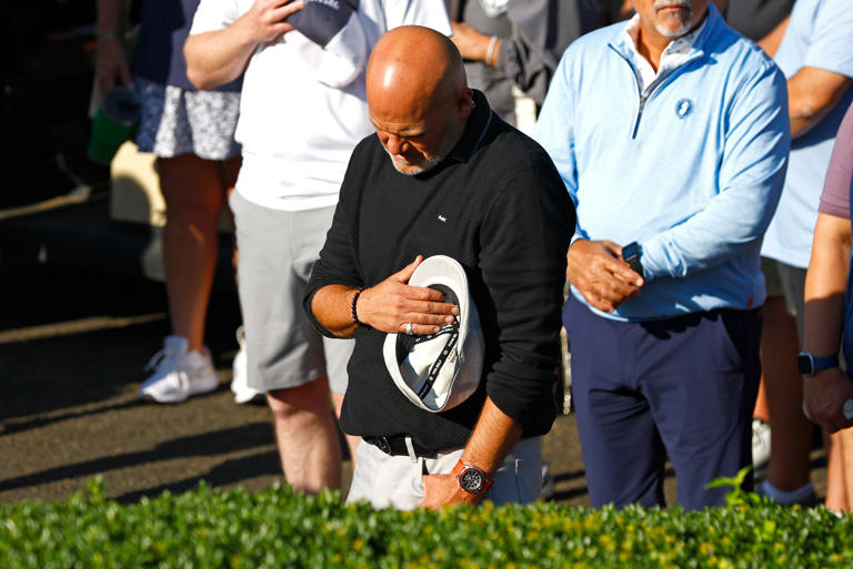 At a New Jersey golf course, an 18-ton slab of the World Trade Center ...