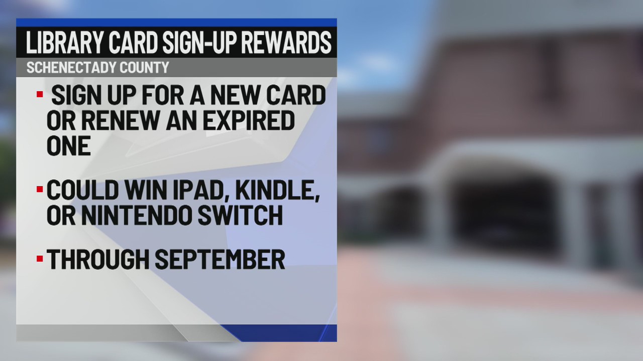Schenectady County celebrating Library Card Sign-Up Month