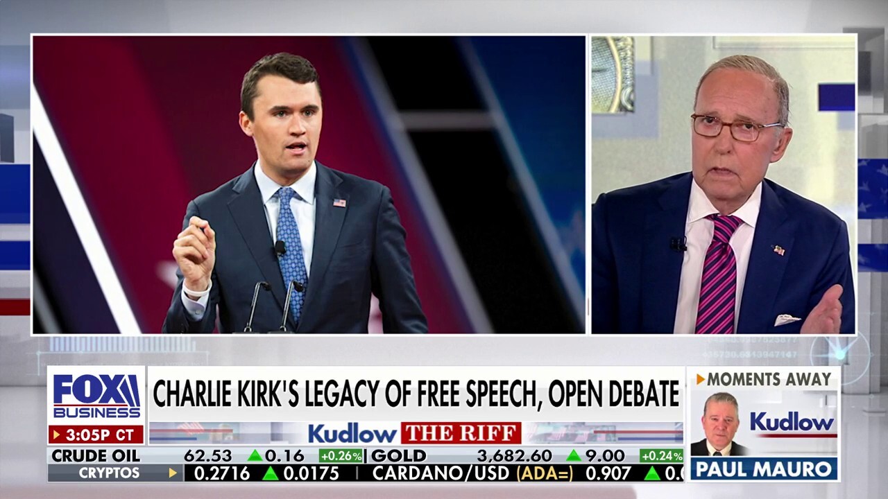 Life is so precious, especially Charlie Kirk's: Larry Kudlow