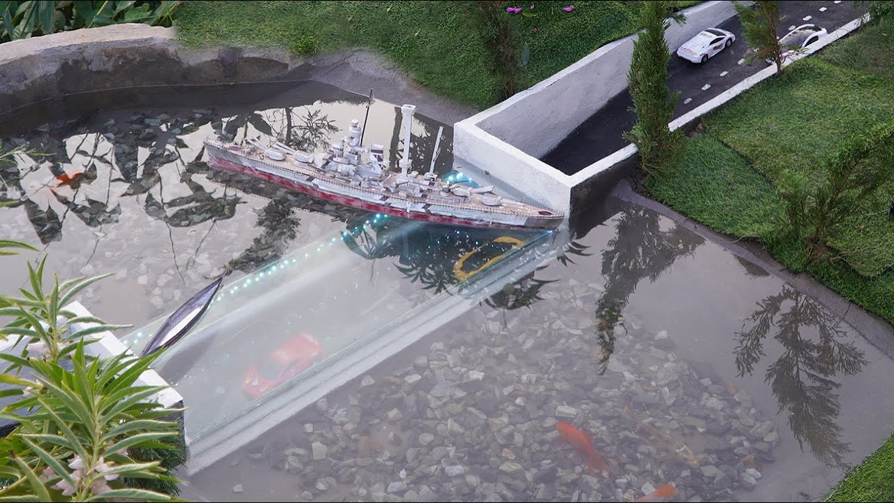 Build a tunnel across the river - mini construction