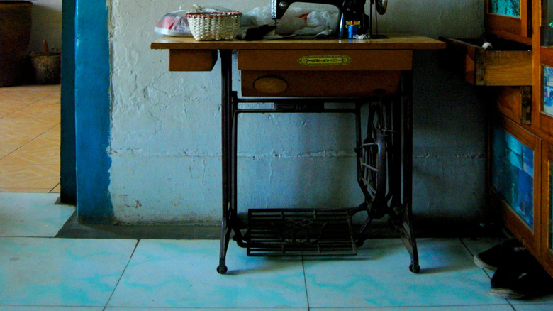 Transform An Old Sewing Cabinet Into A Stylish Kitchen Island With One ...