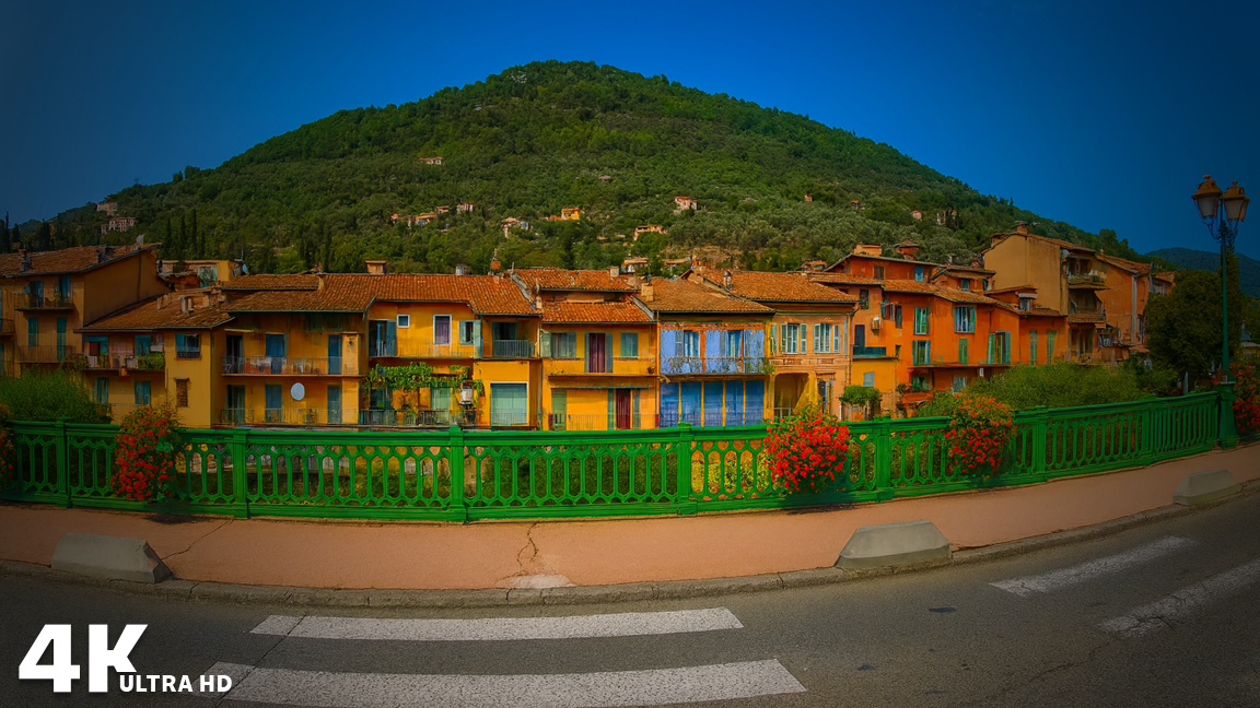 Walking Tour of Sospel – 5th Century Town in France (4K)