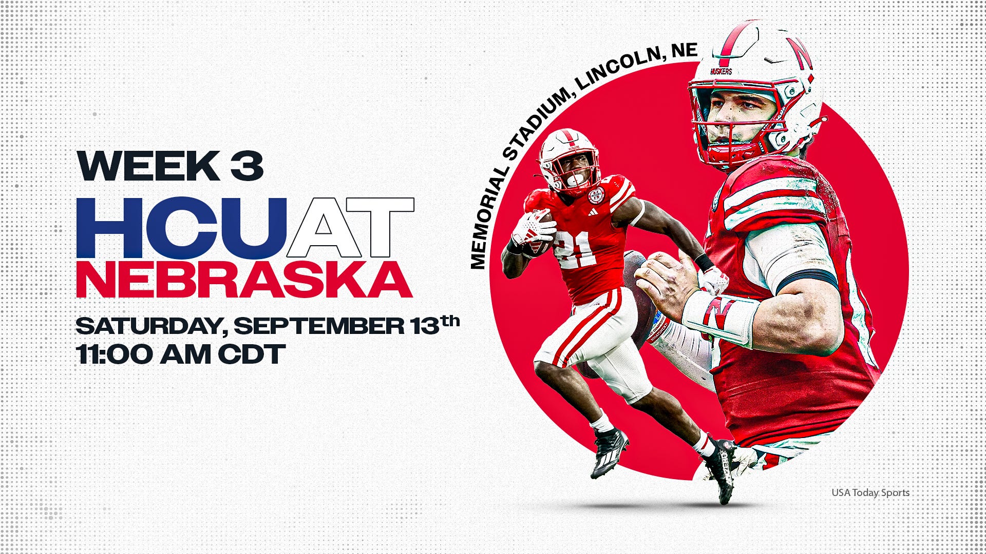 How to watch Nebraska football vs Houston Christian today: Time, TV ...