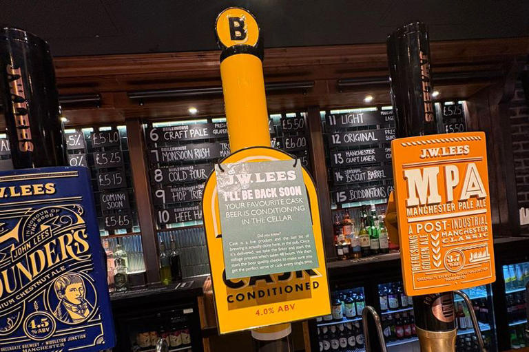 I couldn't wait to try the new cask Boddingtons - there was just one ...