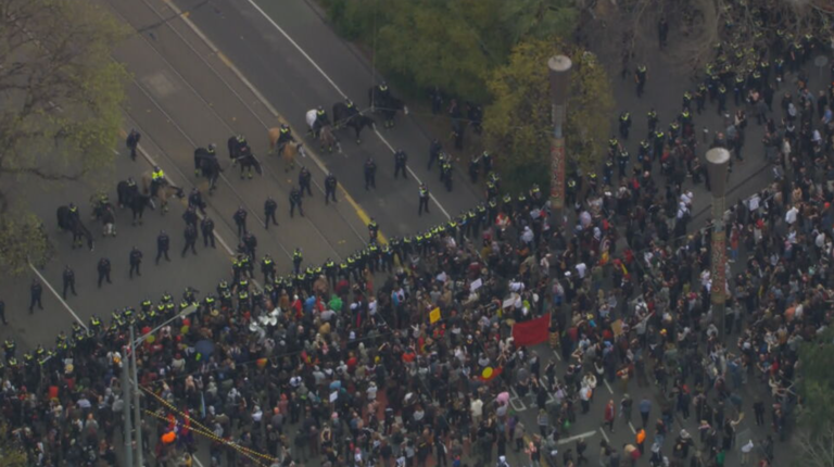 Stunning scenes as thousands turn out for four mass protests in ...