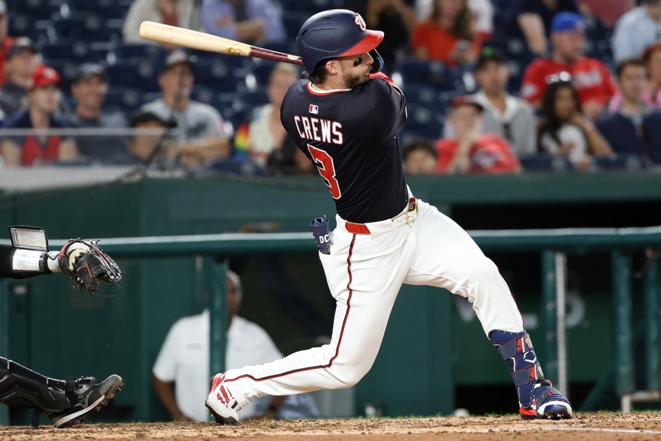 Dylan Crews' homer, James Wood's throw home help Nats beat Pirates