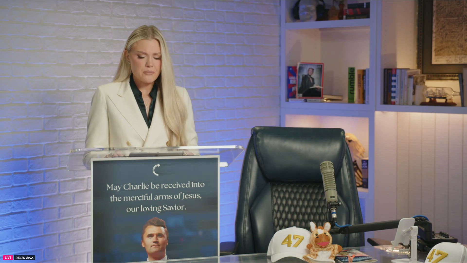 Erika Kirk: 'Charlie Kirk wanted to be remembered for his courage and ...