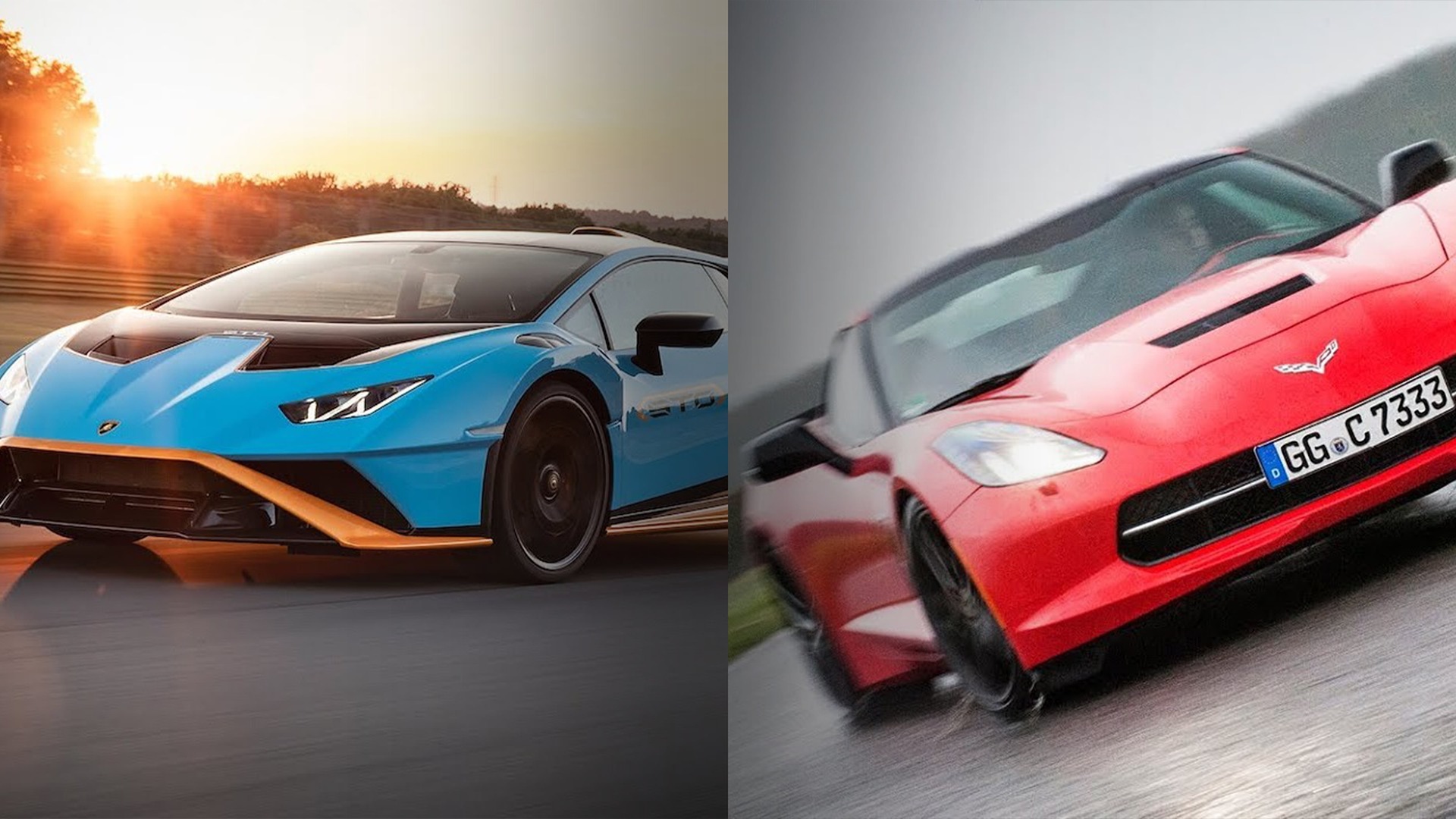 Lamborghini Huracan STO vs Chevrolet Corvette Stingray C7