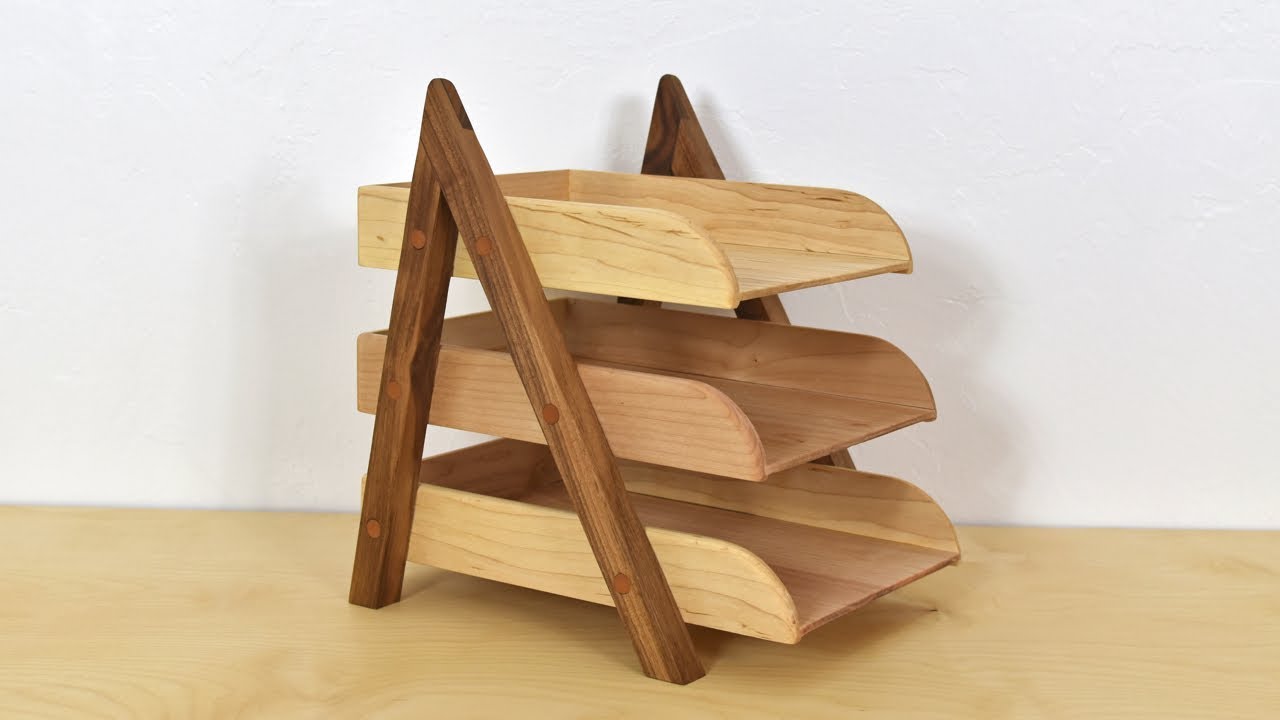 How to make a stylish mid-century file tray