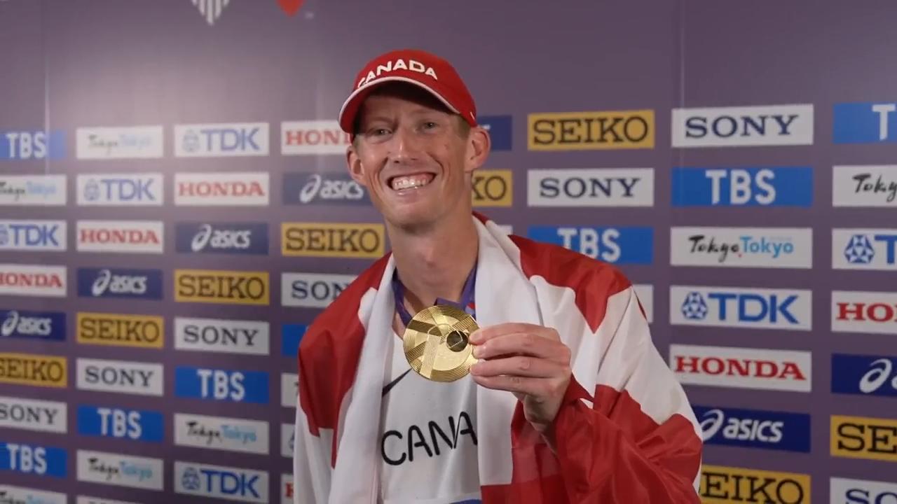 'A dream come true' - Canadian racewalker Dunfee wins first gold medal ...
