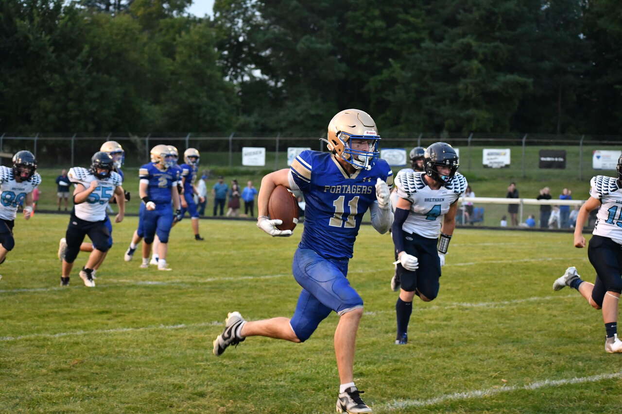 Onekama football takes down Brethren in home opener