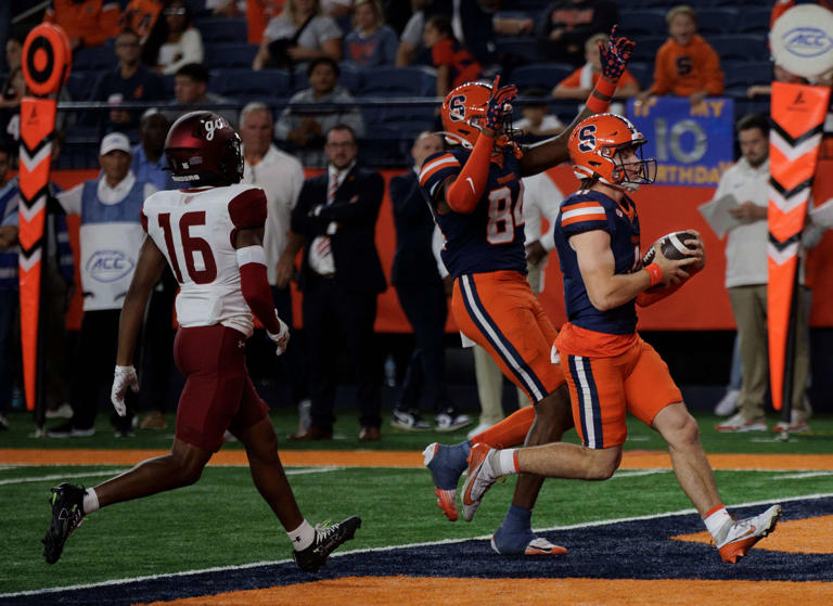 Syracuse football blows past Colgate, 66-24, as Steve Angeli ties ...