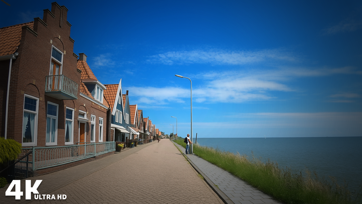 Walking Tour of Volendam – Fishing Village in the Netherlands (4K)