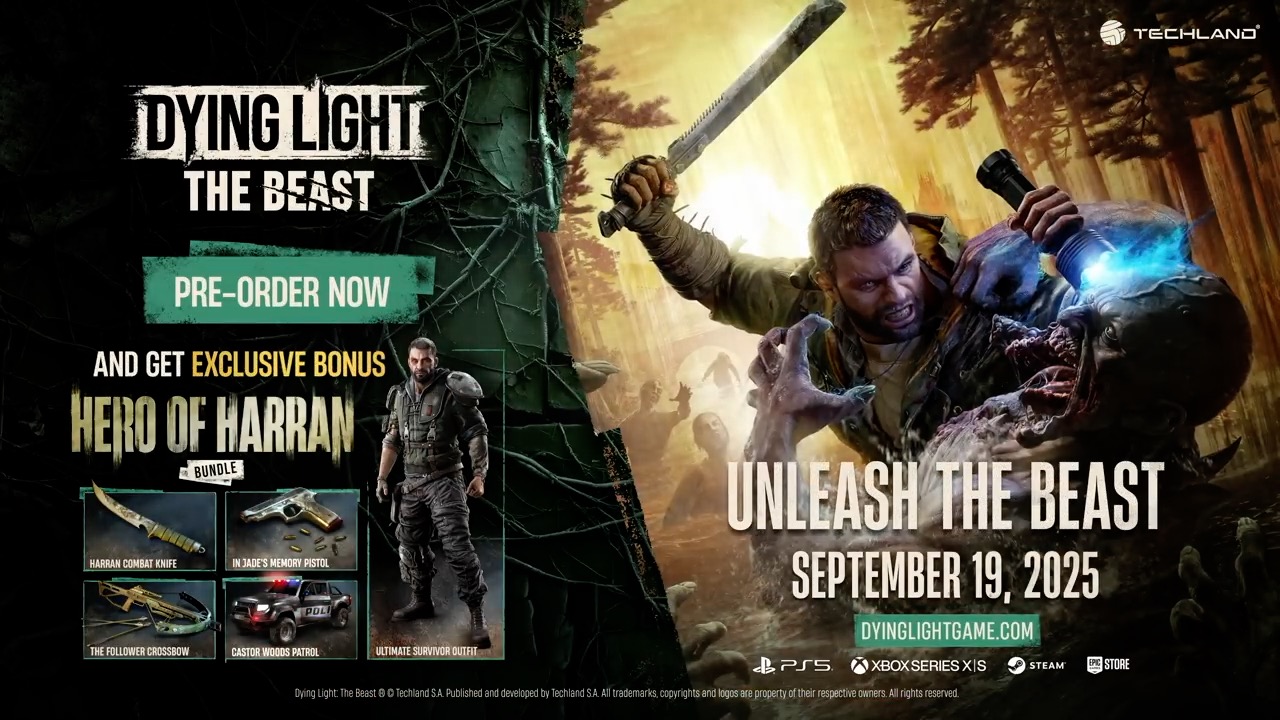 Dying Light The Beast Official Parkour and Combat Overview Trailer