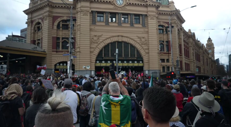 Stunning scenes as thousands turn out for four mass protests in ...