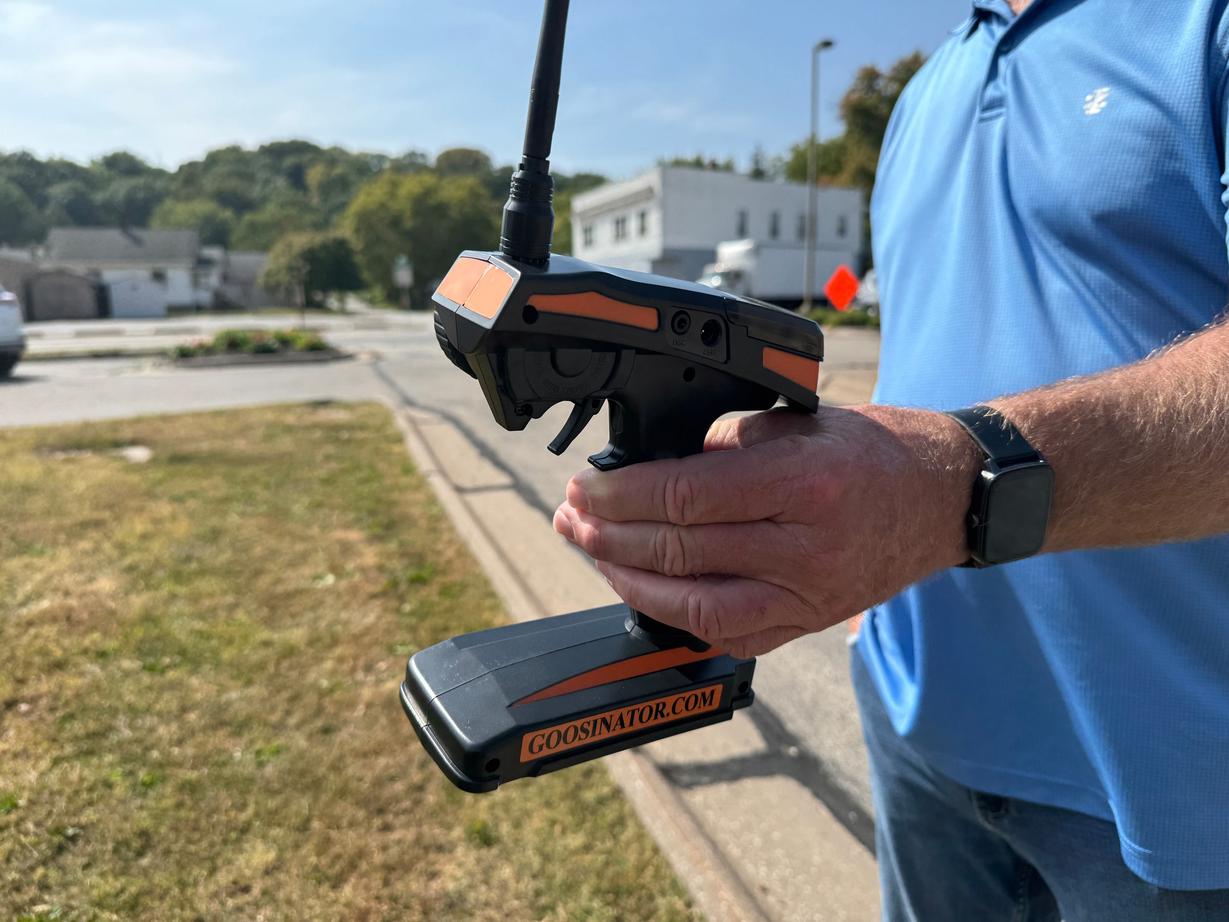 Moline Parks rolls out Goosinator to keep geese away from popular parks