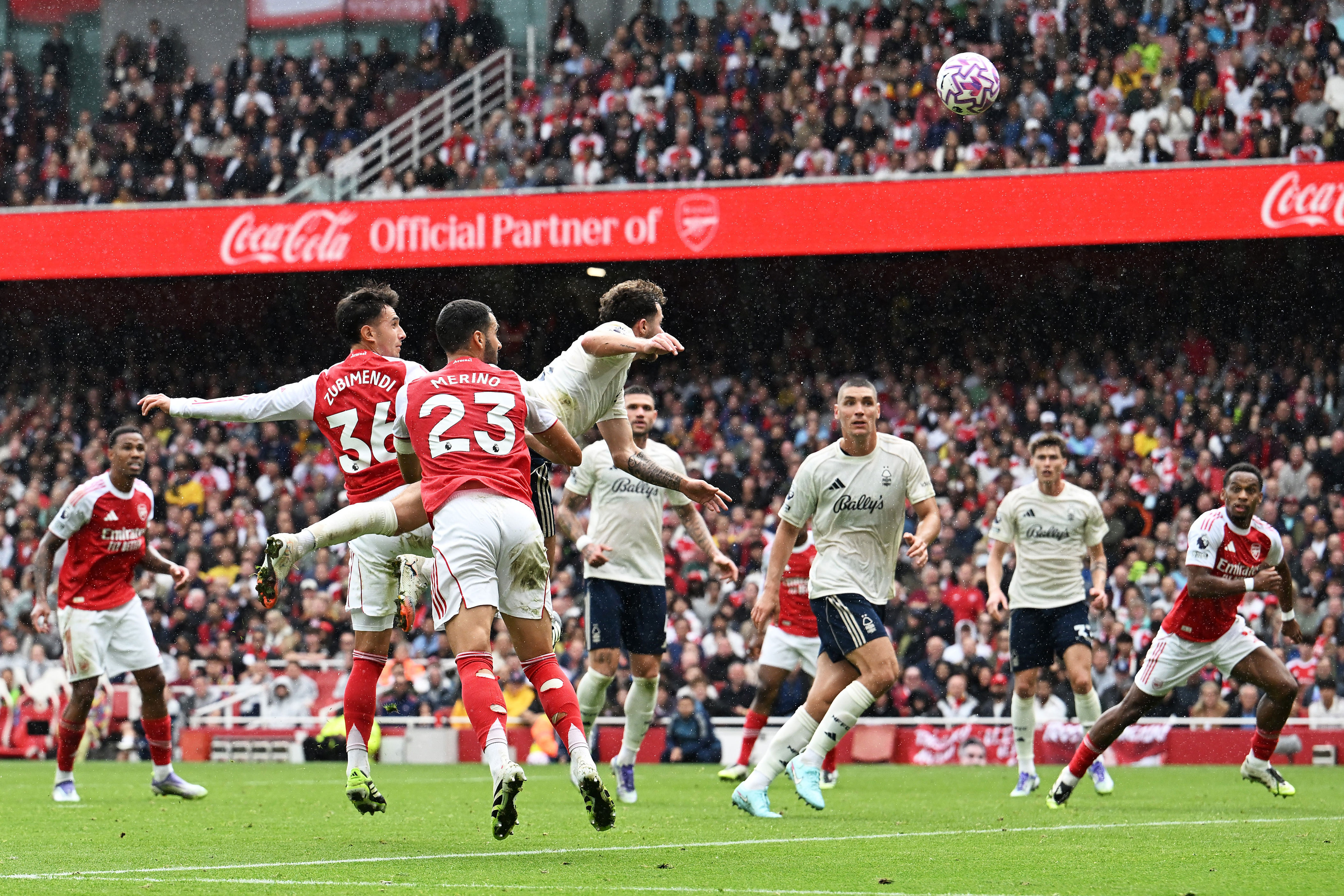 Arsenal v Nottingham Forest live: Zubimendi scores twice on tough first ...