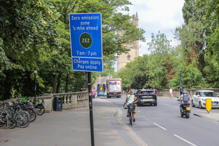 Map shows where Oxford's congestion charge is proposed