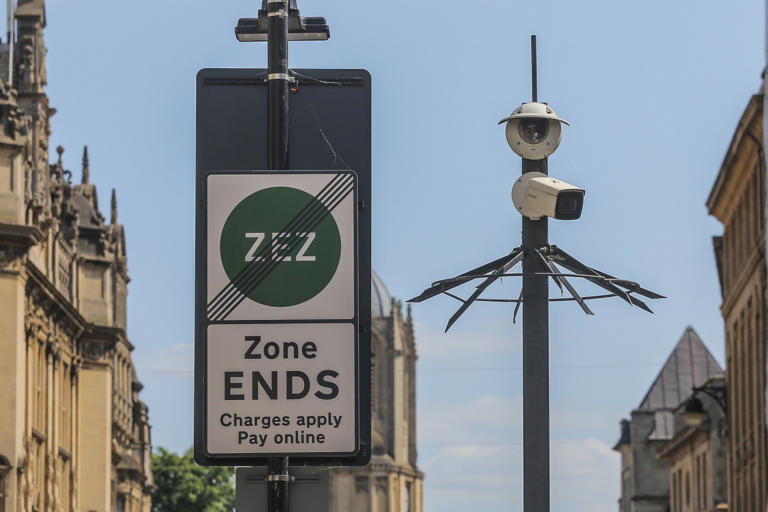 Map shows where Oxford's congestion charge is proposed