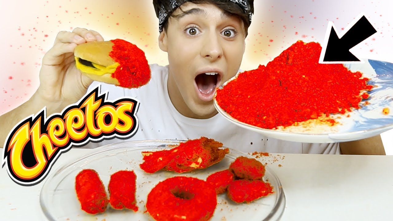 Covering Fast Food Items in Hot Cheetos Extreme