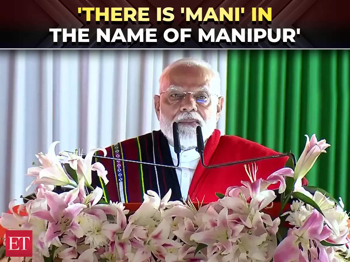 'There is 'Mani' in the name of Manipur...': PM Modi launches projects ...