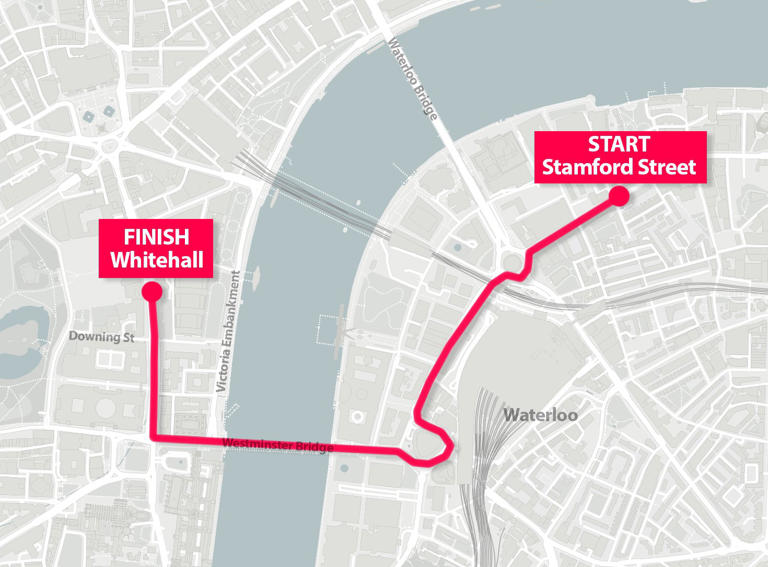 Map reveals where Tommy Robinson march is today