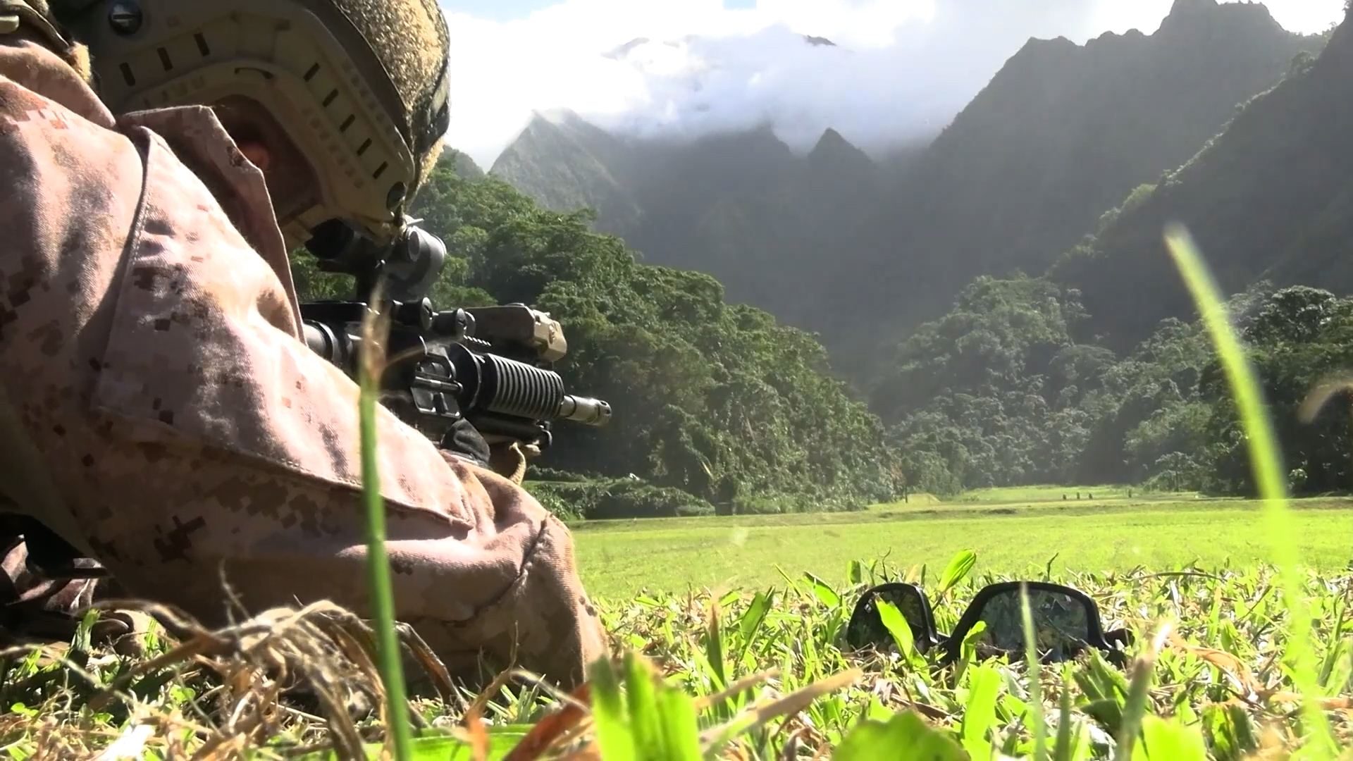 Us Marines Live Fire Range In Tahiti