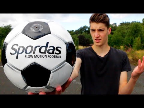 Technician tests the bizarre physics of a slow motion soccer ball