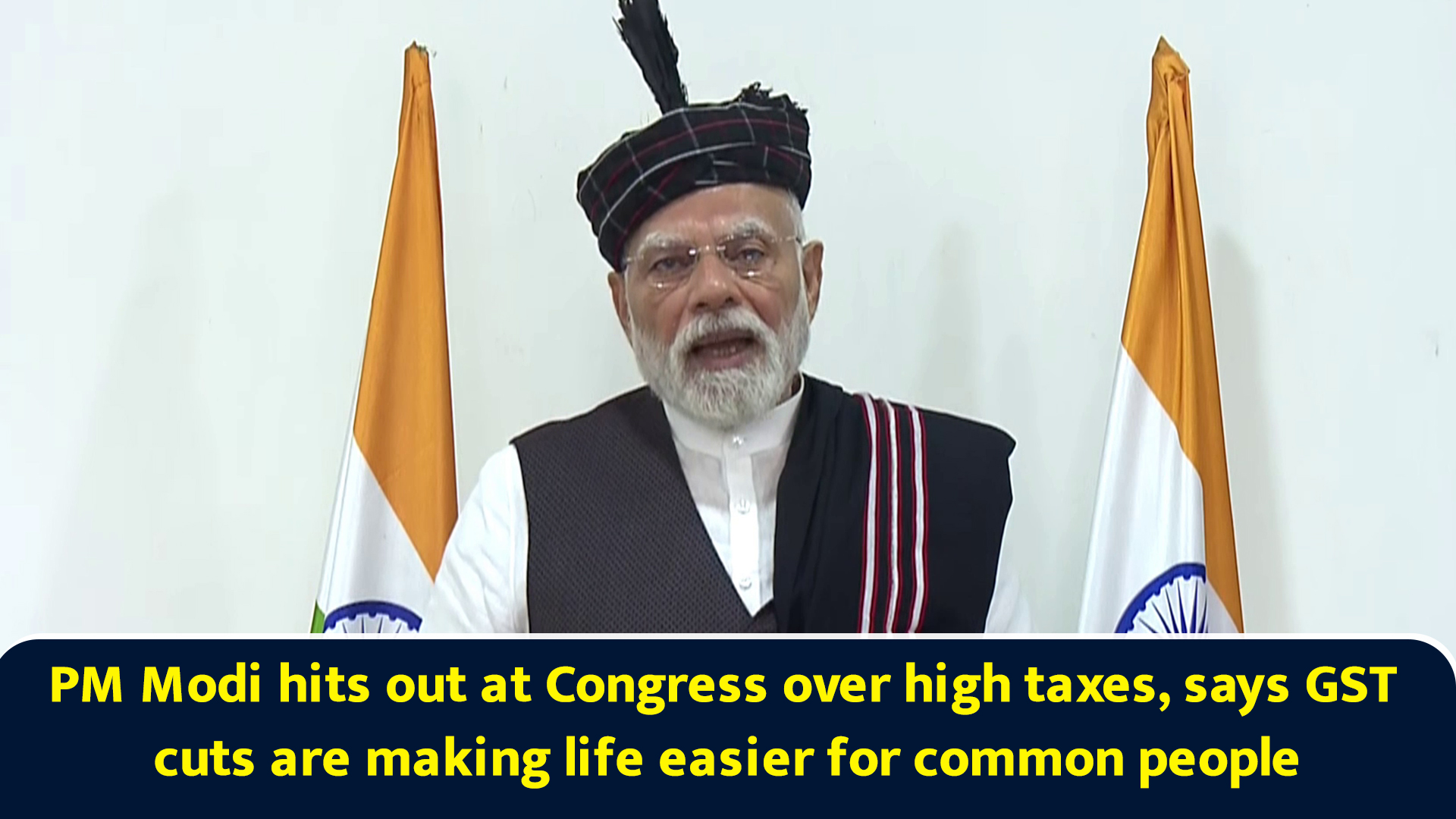 PM Modi hits out at Congress over high taxes, says GST cuts are making ...