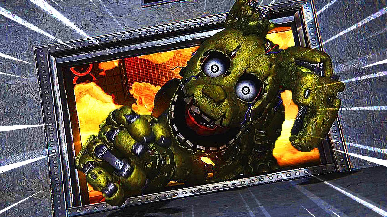 Springtrap is literally chasing me out of the building in this game