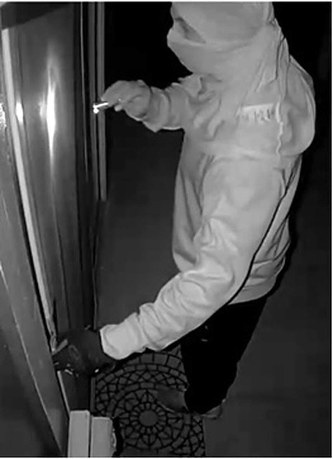 Police say check doors and windows after burglar caught inside woman's ...