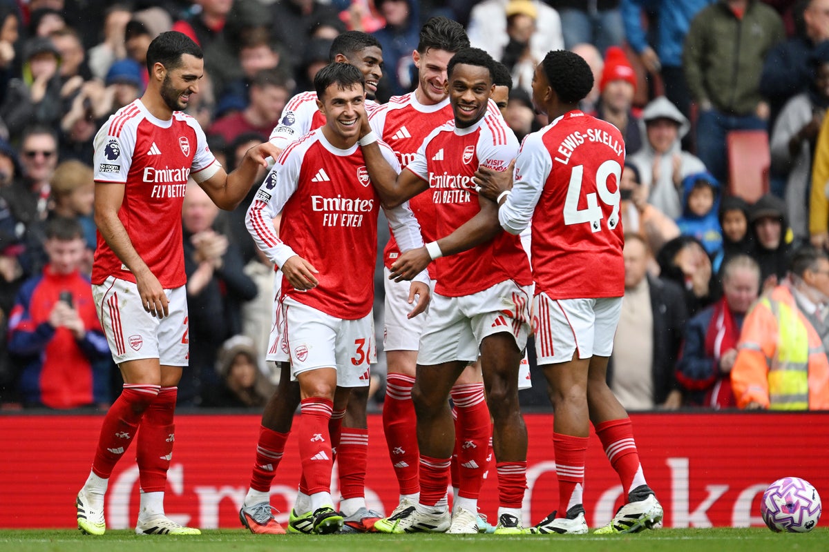 Arsenal v Nottingham Forest live: Zubimendi scores twice on tough first ...