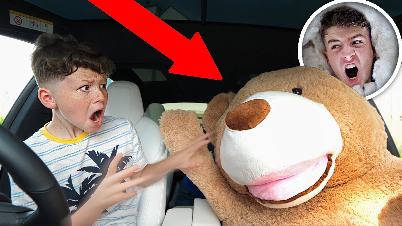 Teddy bear comes to life prank on my little brother