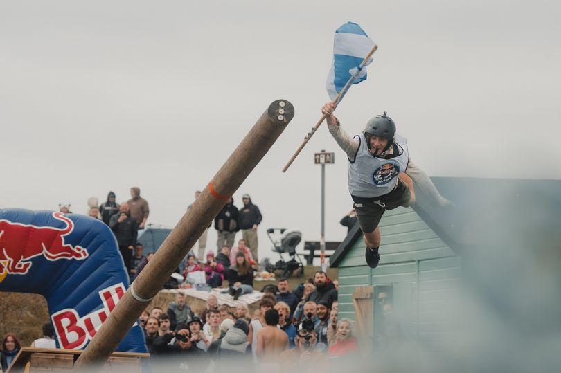 Red Bull brings wild greased mast climbing contest to Plymouth