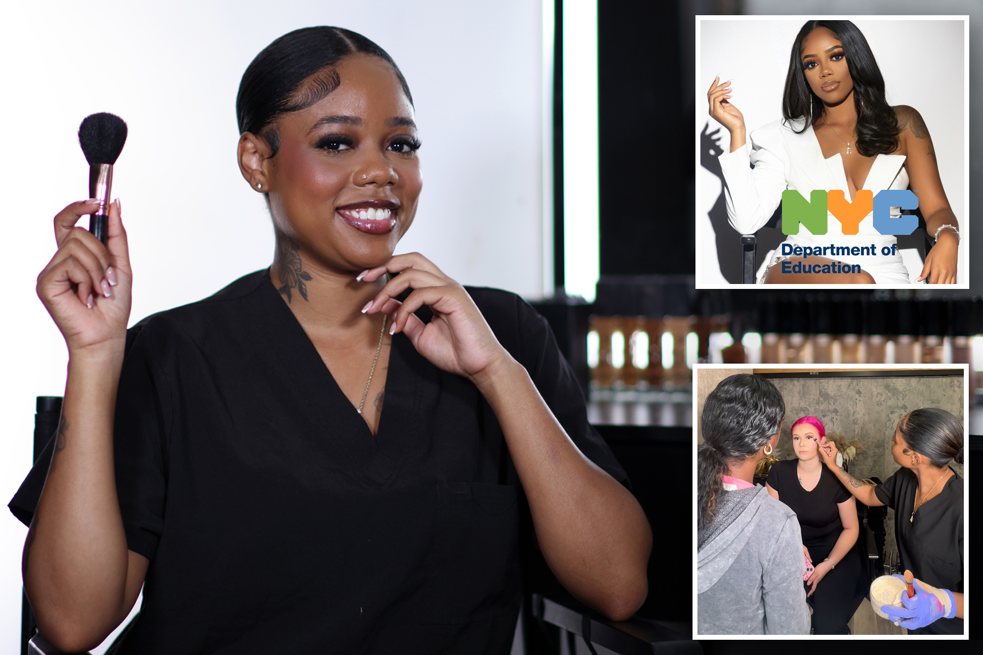 NYC makeup artist eager to bring glamour to public school students as ...