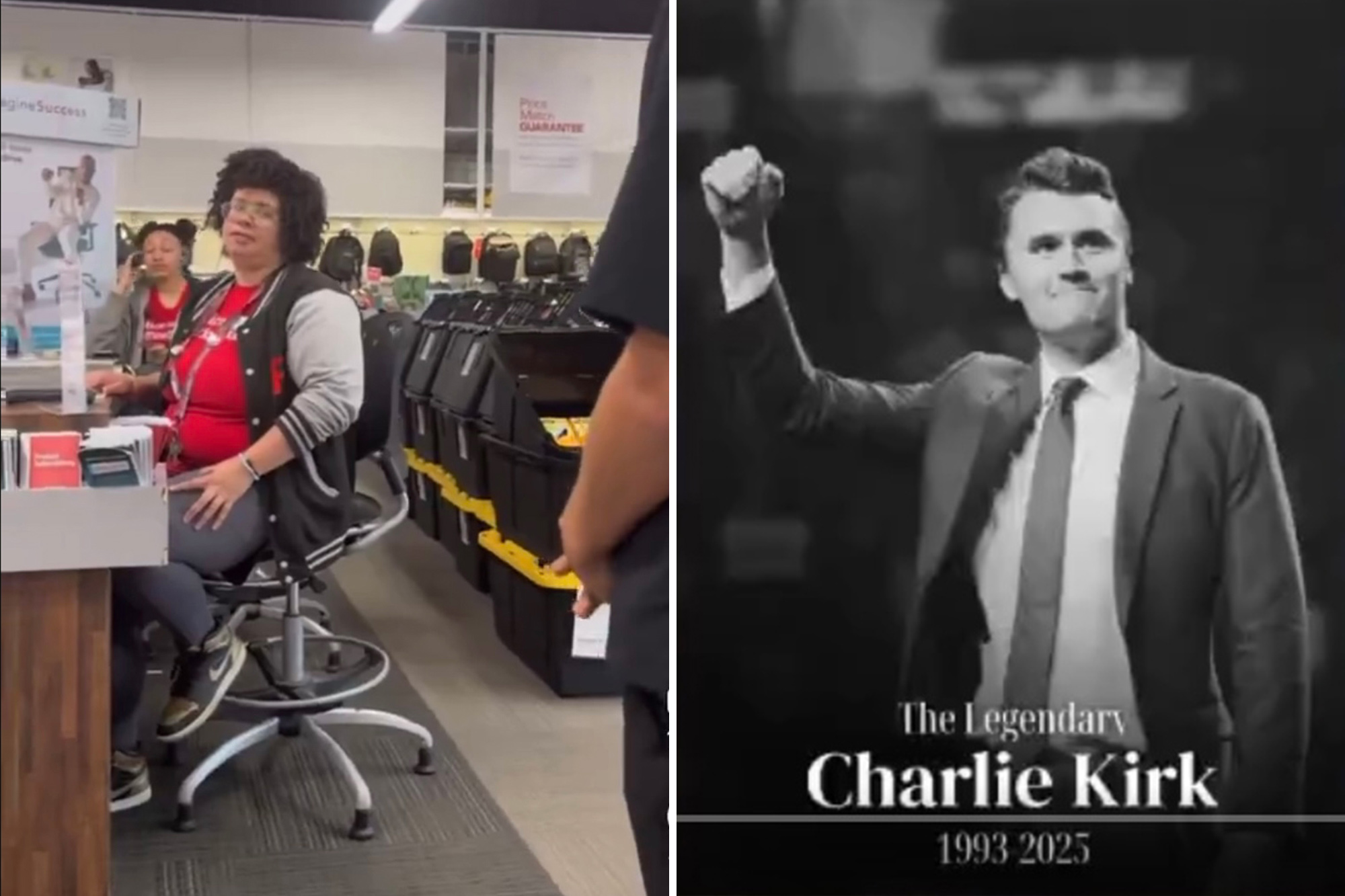 Office Depot fires employee for refusing to print Charlie Kirk posters ...
