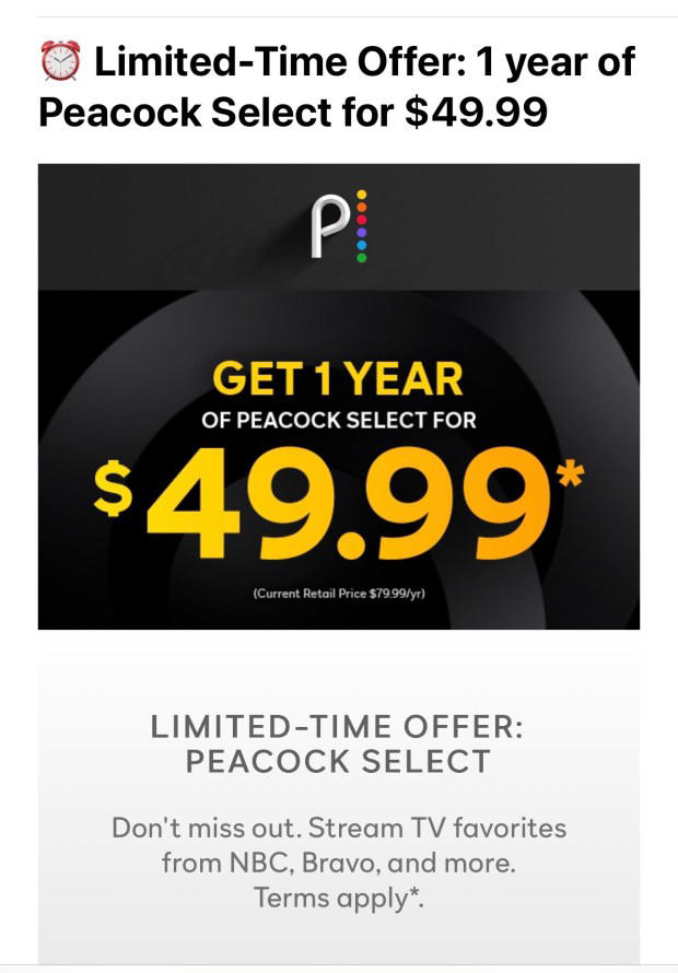 Deal Alert: Be Careful Of Peacock’s $49.99 For One Year Offer