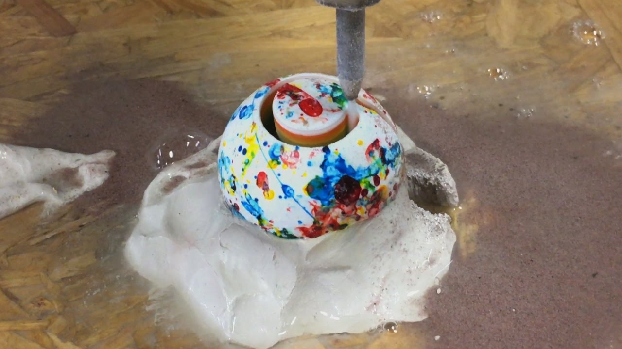 I tested a jawbreaker with a waterjet!💦