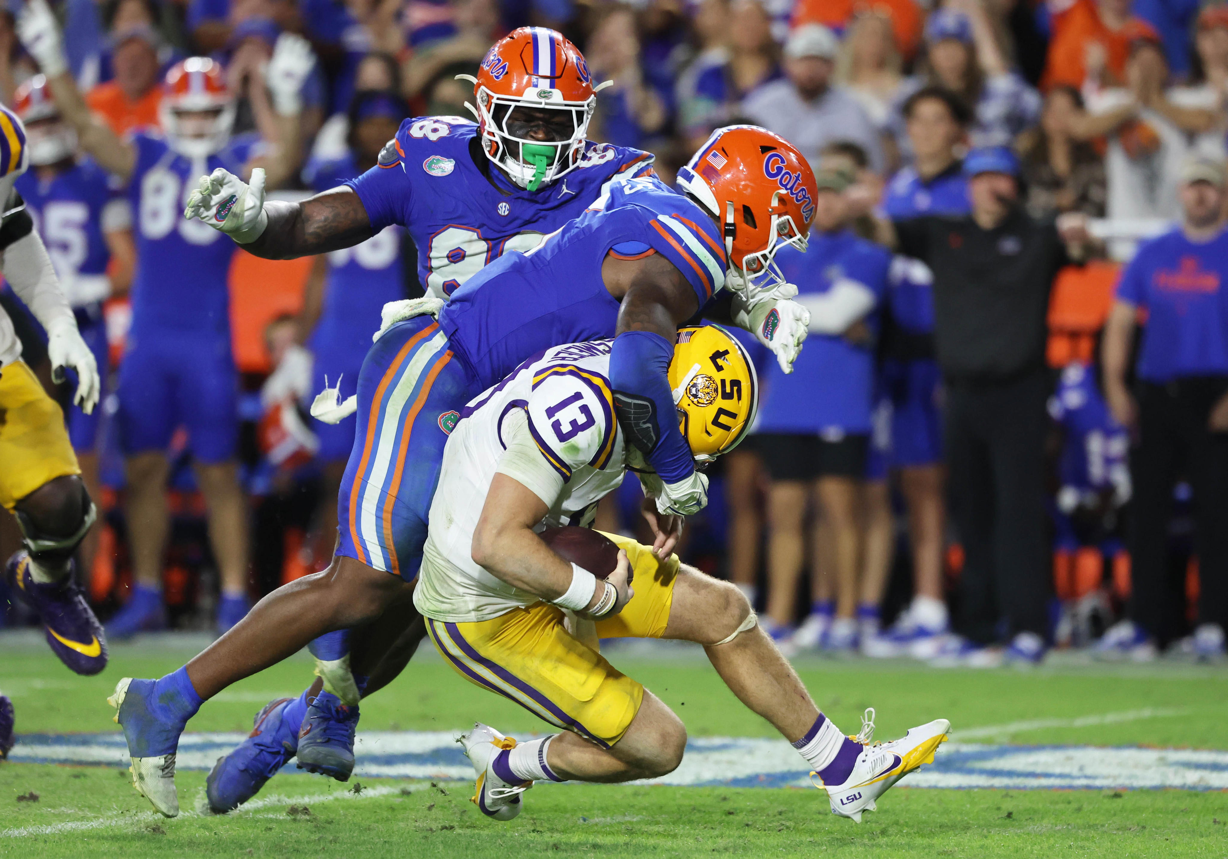 LSU football and Florida engage in pregame scuffle, flags issued to ...