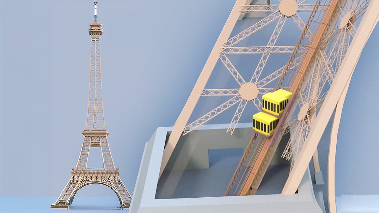 How do the Eiffel Tower elevators work?