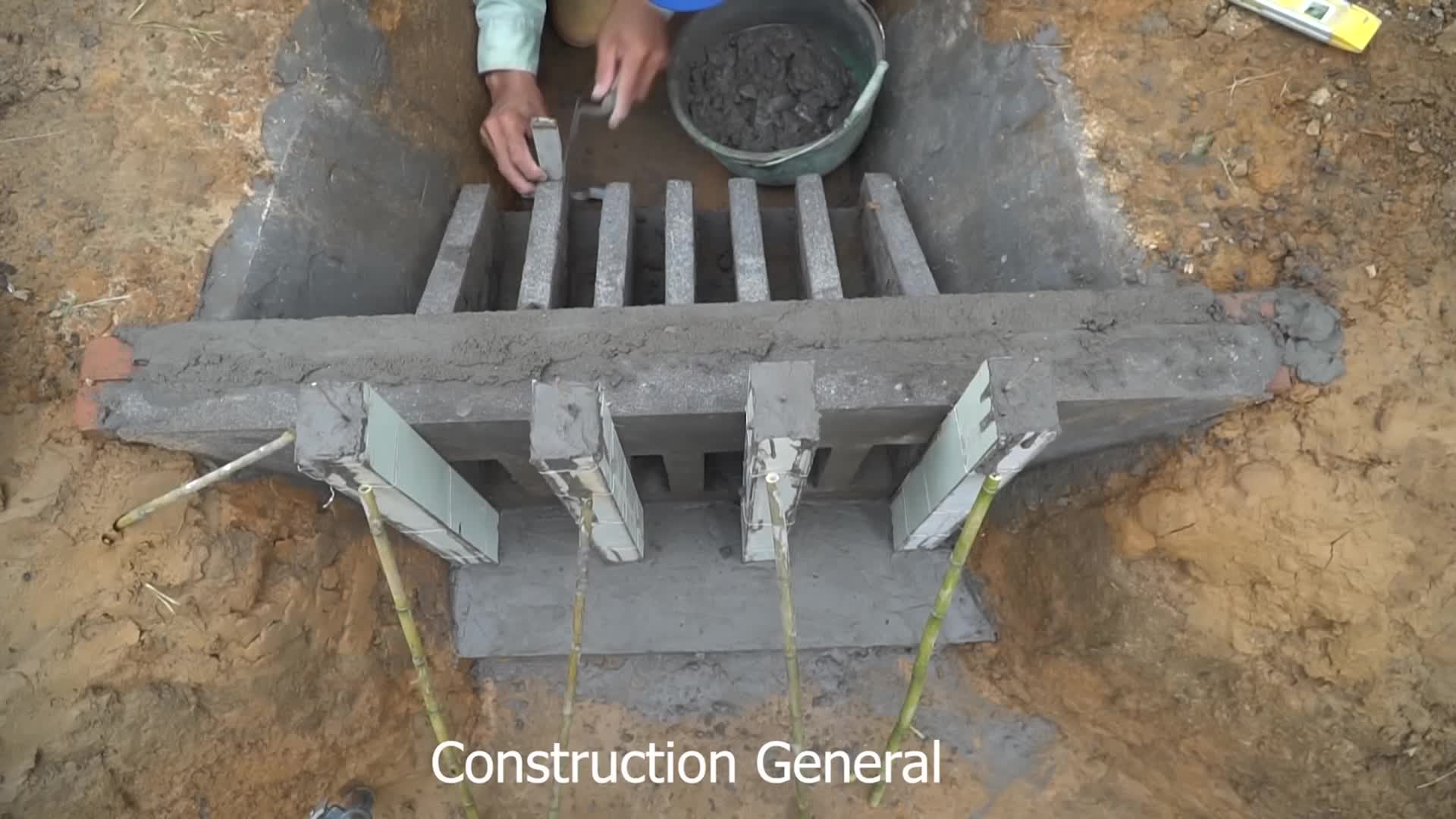 Mini Dam Construction With Six Gates Water Discharge