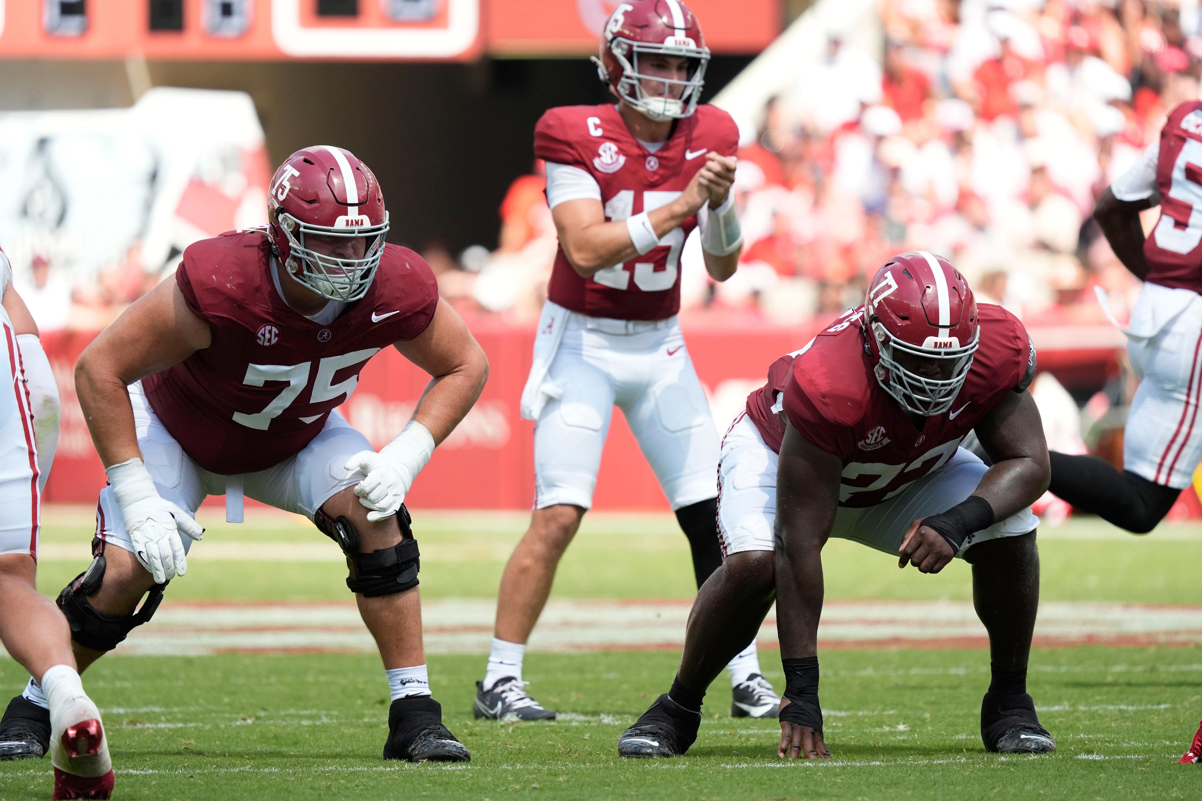 Alabama football will continue offensive line rotation vs. Georgia. Here's why