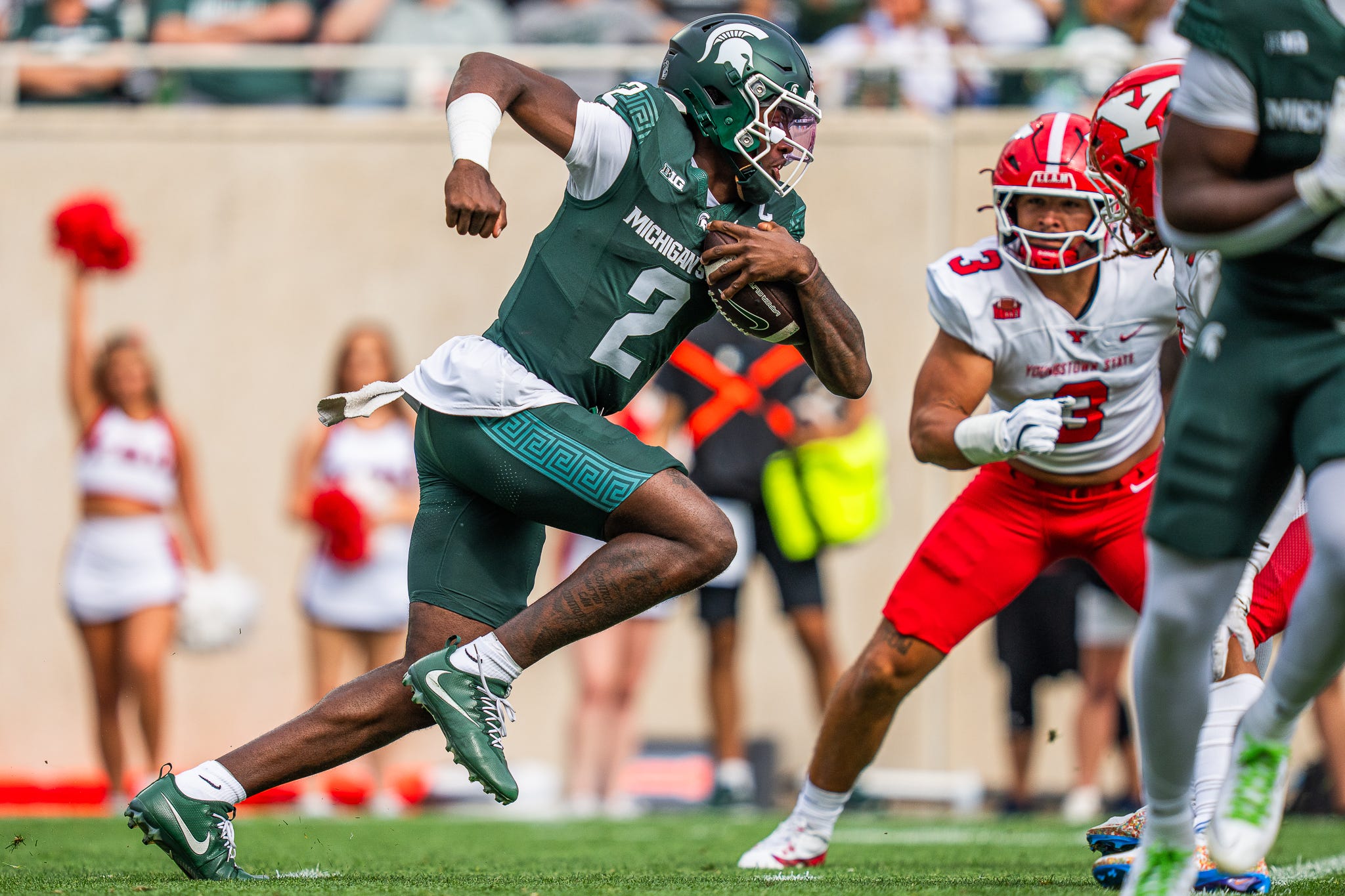 Michigan State football survives Youngstown State scare, Nick Marsh ...
