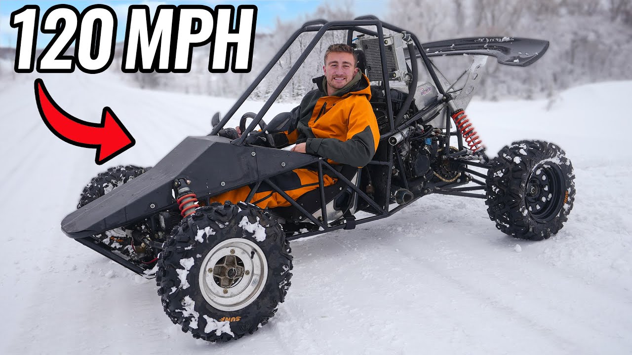 Crazy go kart with crotch rocket motor! 💥