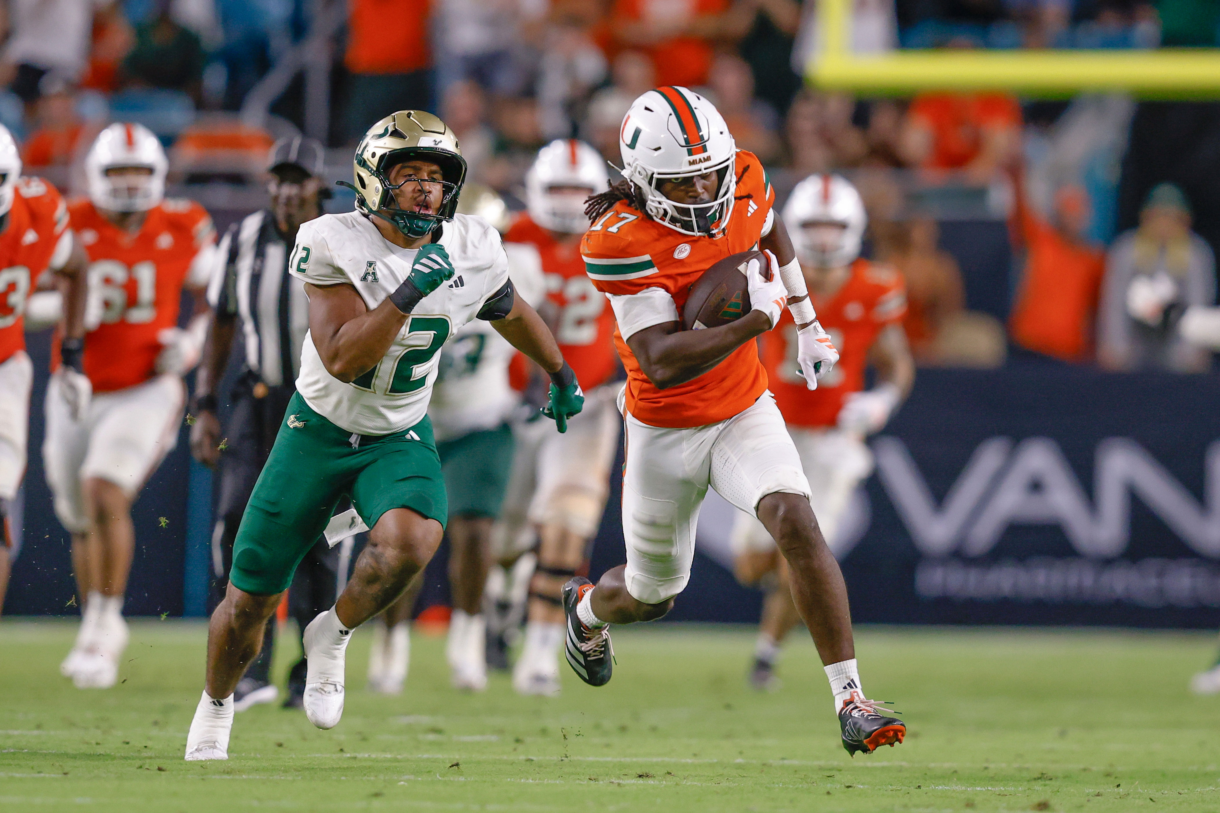 Miami defeats South Florida 49-12