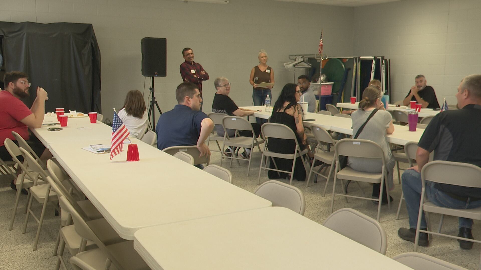 Community informed on what’s happening in Pecatonica at potluck